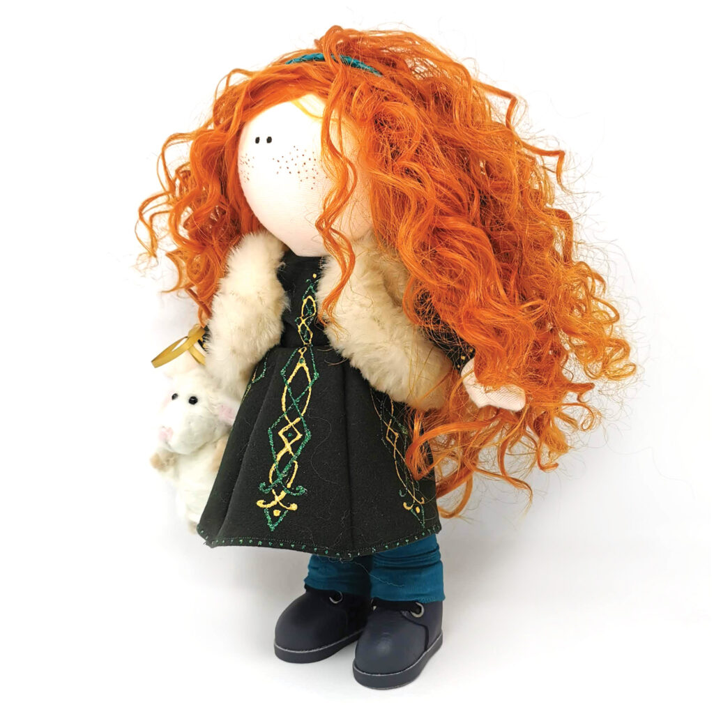 Roisin – Handmade Irish Doll with her Sheep – Yelena Kosikh